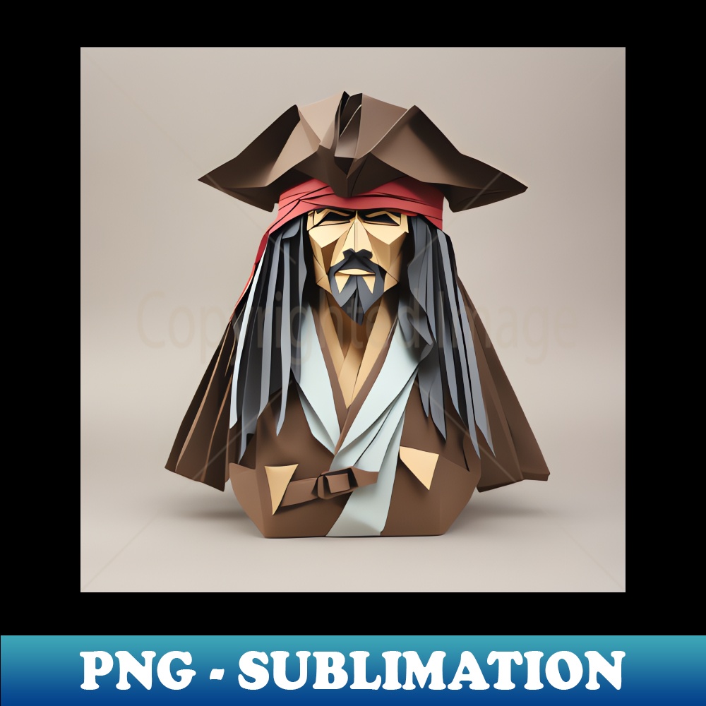 Origami Captain Jack - Exclusive PNG Sublimation Download - | Inspire ...