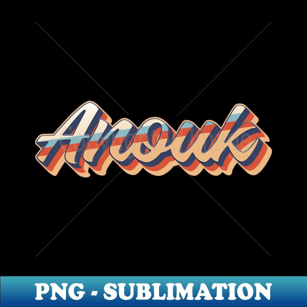 Anouk name - cool 70s retro font surf style design - Signatu | Inspire ...