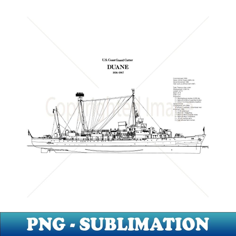 United States Coast Guard Cutter Duane wpg-33 - BD - Instant | Inspire ...