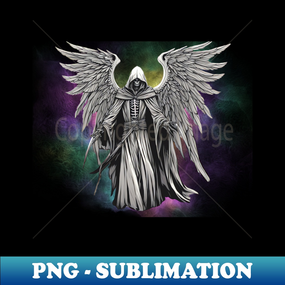 Winged Reapers Sword-Wielding Angel of Death with Untarnishe | Inspire ...