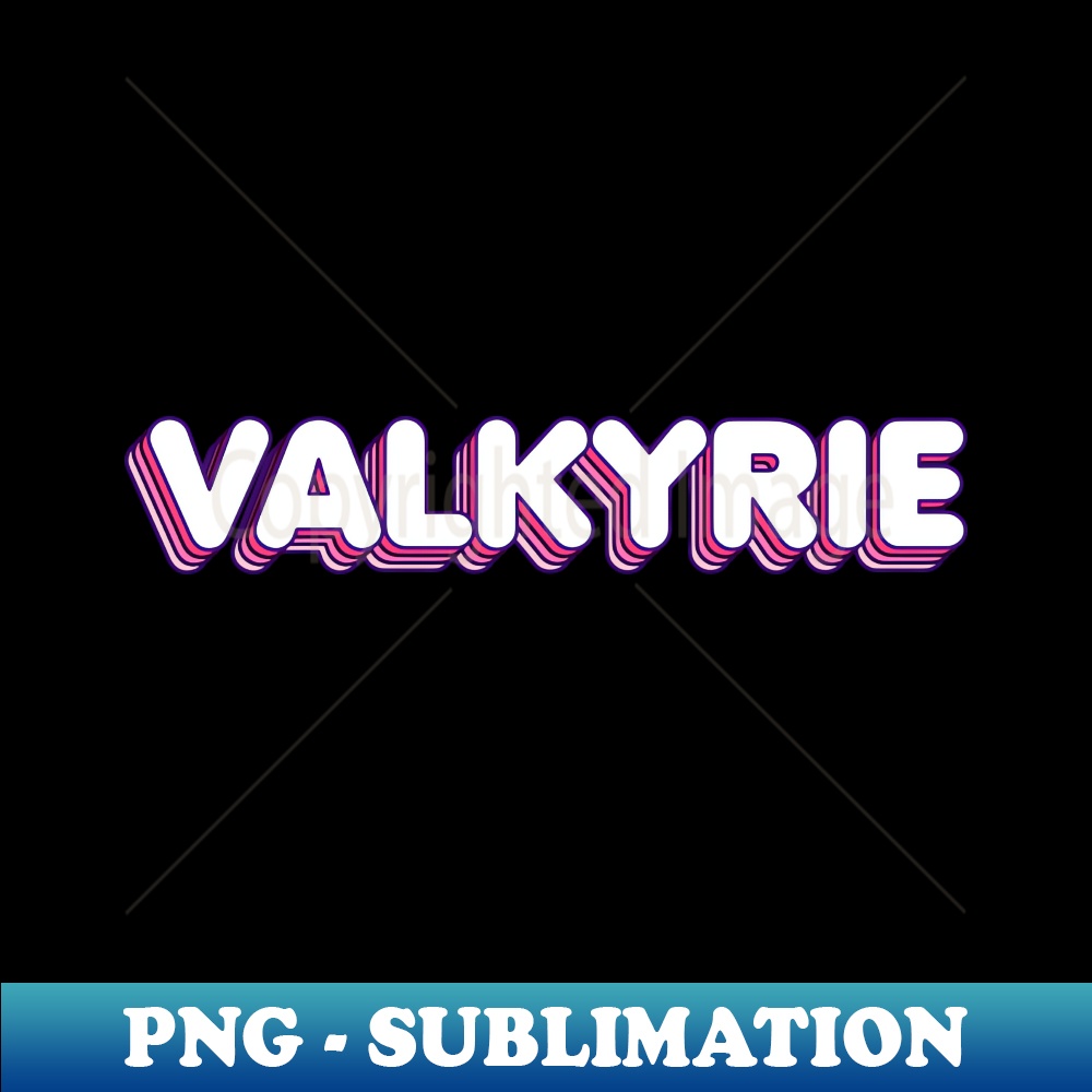 Pink Layers Valkyrie Name Label - High-Resolution PNG Sublim - Inspire ...
