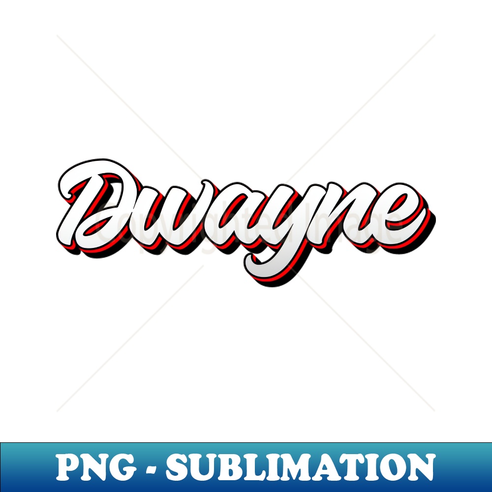 Dwayne name - cool 70s retro font - Elegant Sublimation PNG | Inspire ...