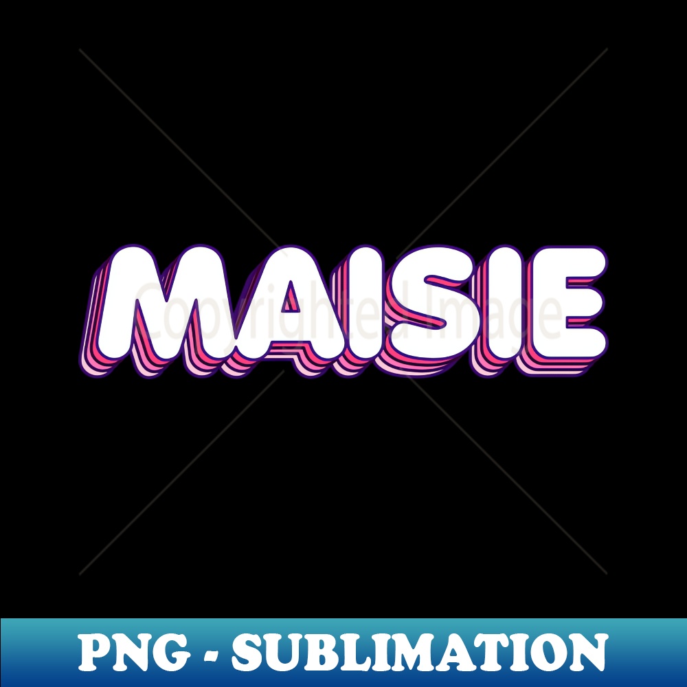Pink Layers Maisie Name Label - Sublimation-Ready PNG File - | Inspire ...