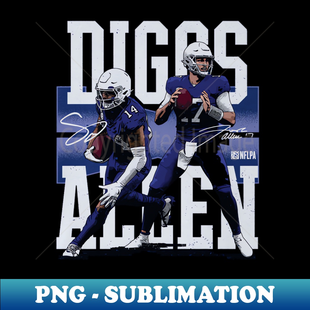 Stefon Diggs Josh Allen Buffalo Duo - Signature Sublimation | Inspire ...