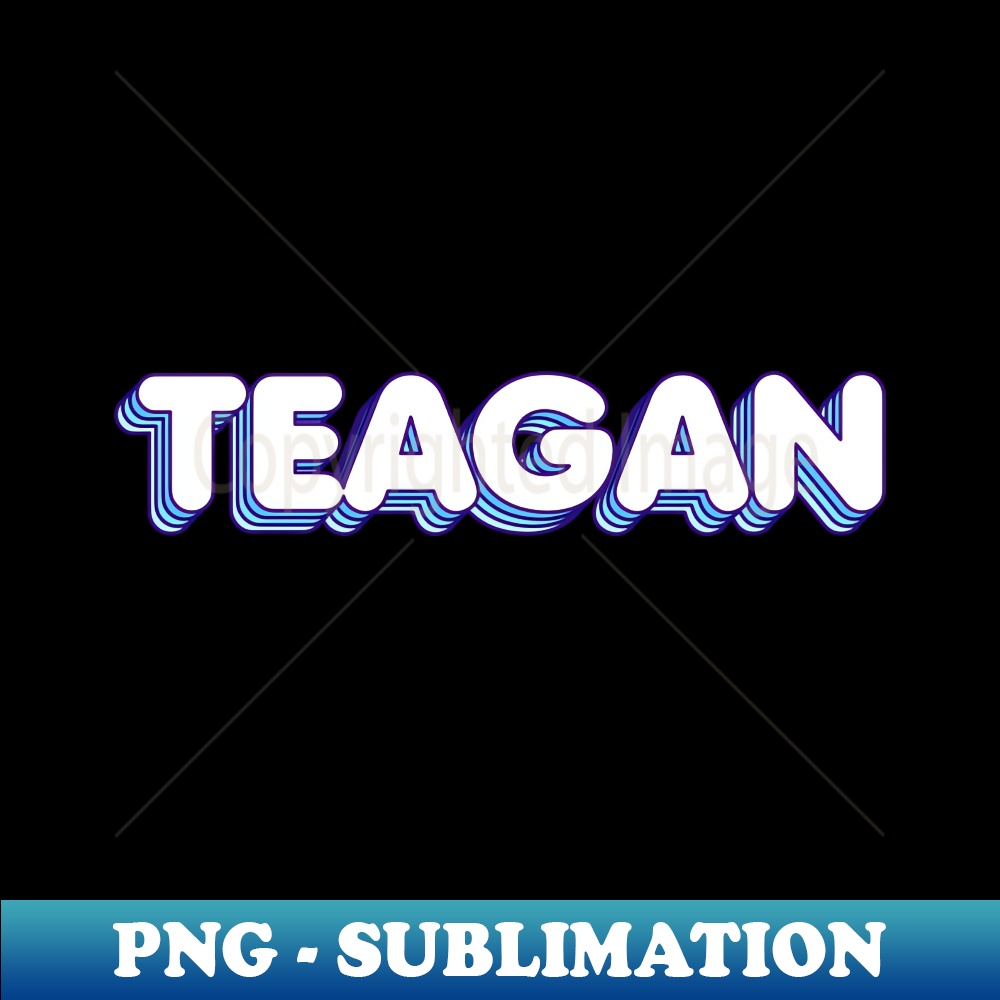 Blue Layers Teagan Name Label - Creative Sublimation PNG Dow | Inspire ...