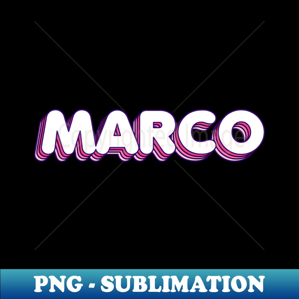 Pink Layers Marco Name Label - PNG Transparent Sublimation F | Inspire ...