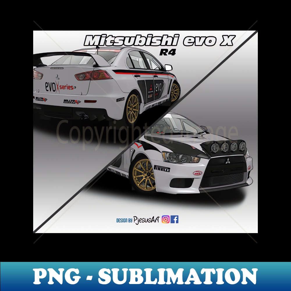 Mitsubishi evo X 09 R4 - Elegant Sublimation PNG Download - | Inspire ...