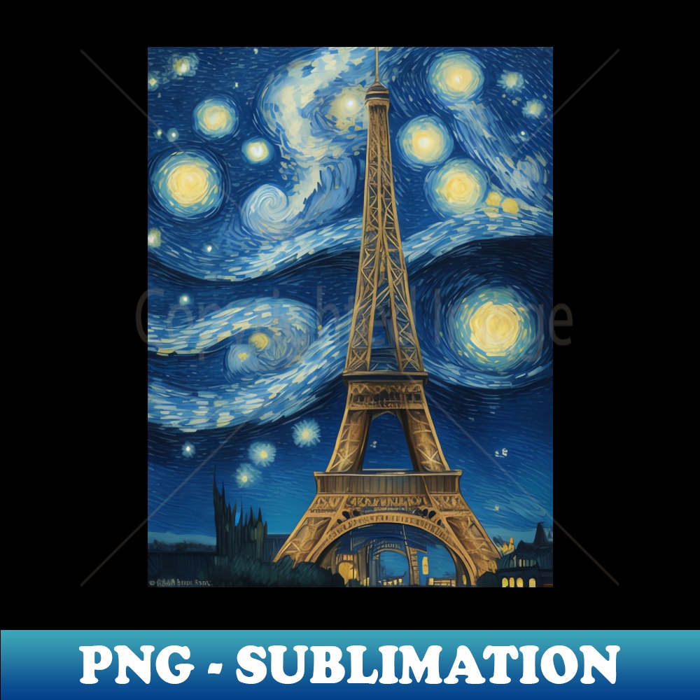 Starry Night in Paris Post Impressionism Van gogh Inspired A | Inspire ...
