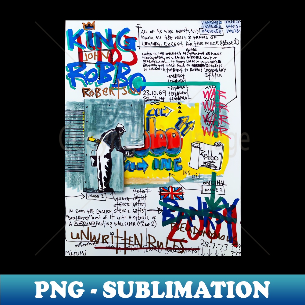 KING ROBO vs BANKSY - High-Resolution PNG Sublimation File - - Inspire ...