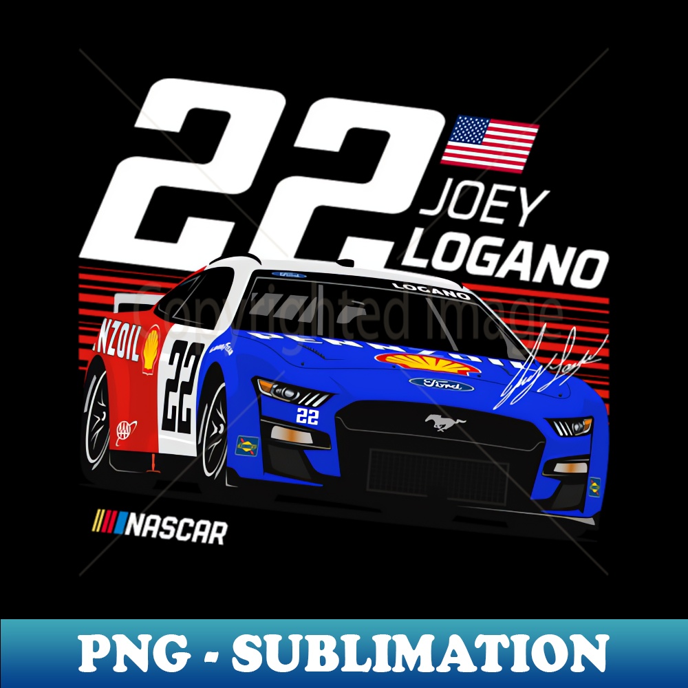 Joey Logano 22 Throwback - Modern Sublimation PNG File - Tra | Inspire ...