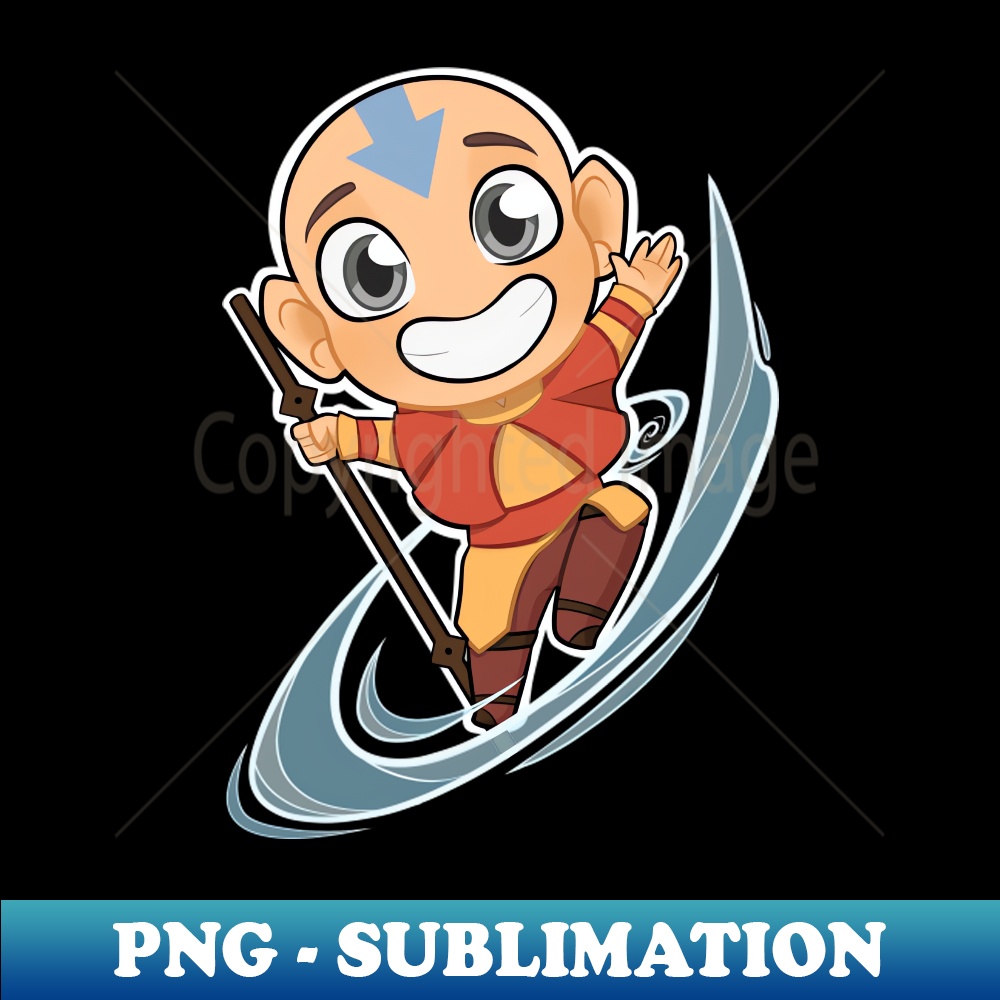 Aang - PNG Transparent Sublimation File - Enhance Your Appar - Inspire ...
