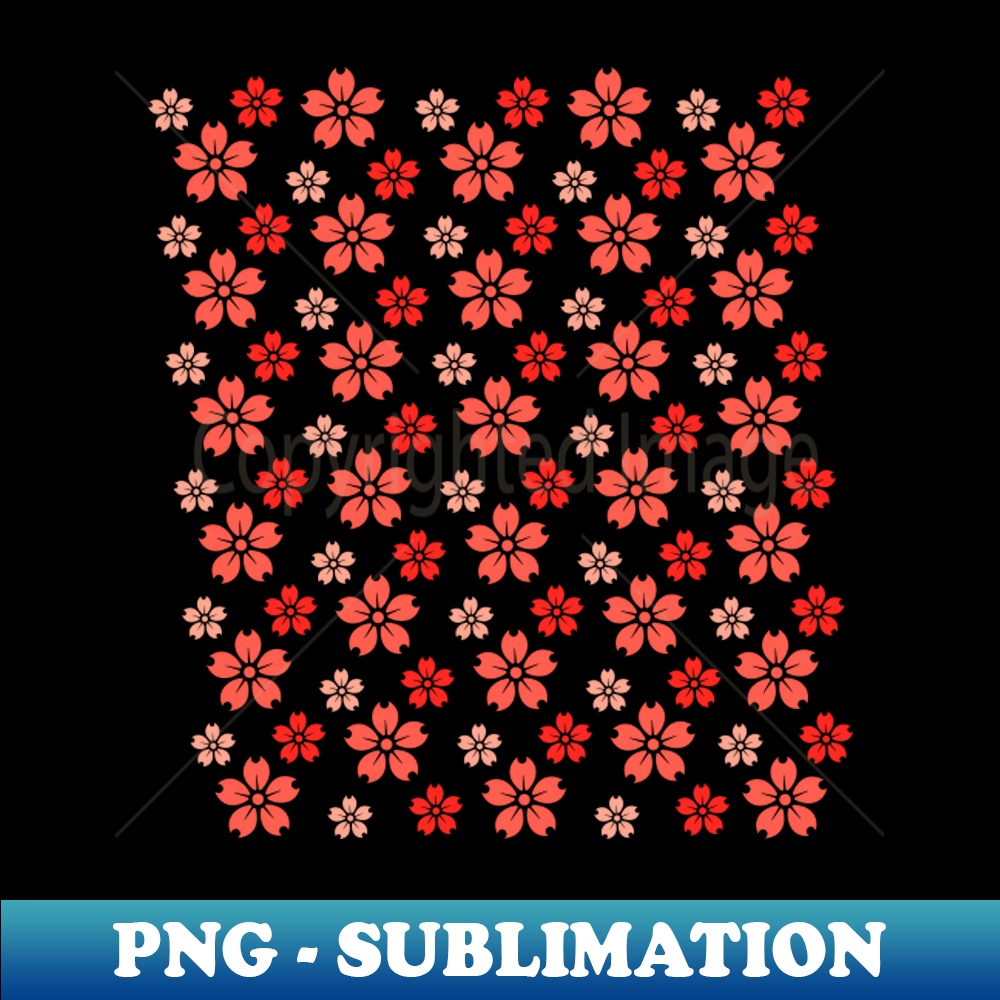 Sakura Flower 16 - Retro PNG Sublimation Digital Download - | Inspire Uplift