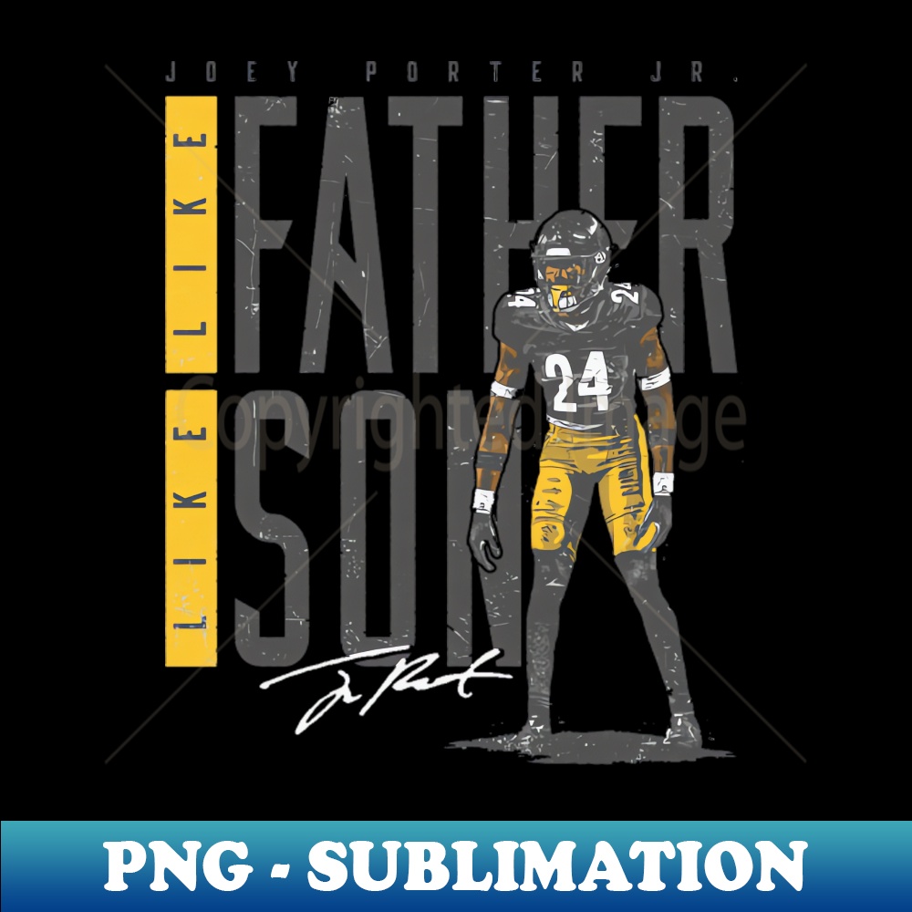 Joey Porter Jr Pittsburgh Like Father Like Son - PNG Transpa | Inspire ...