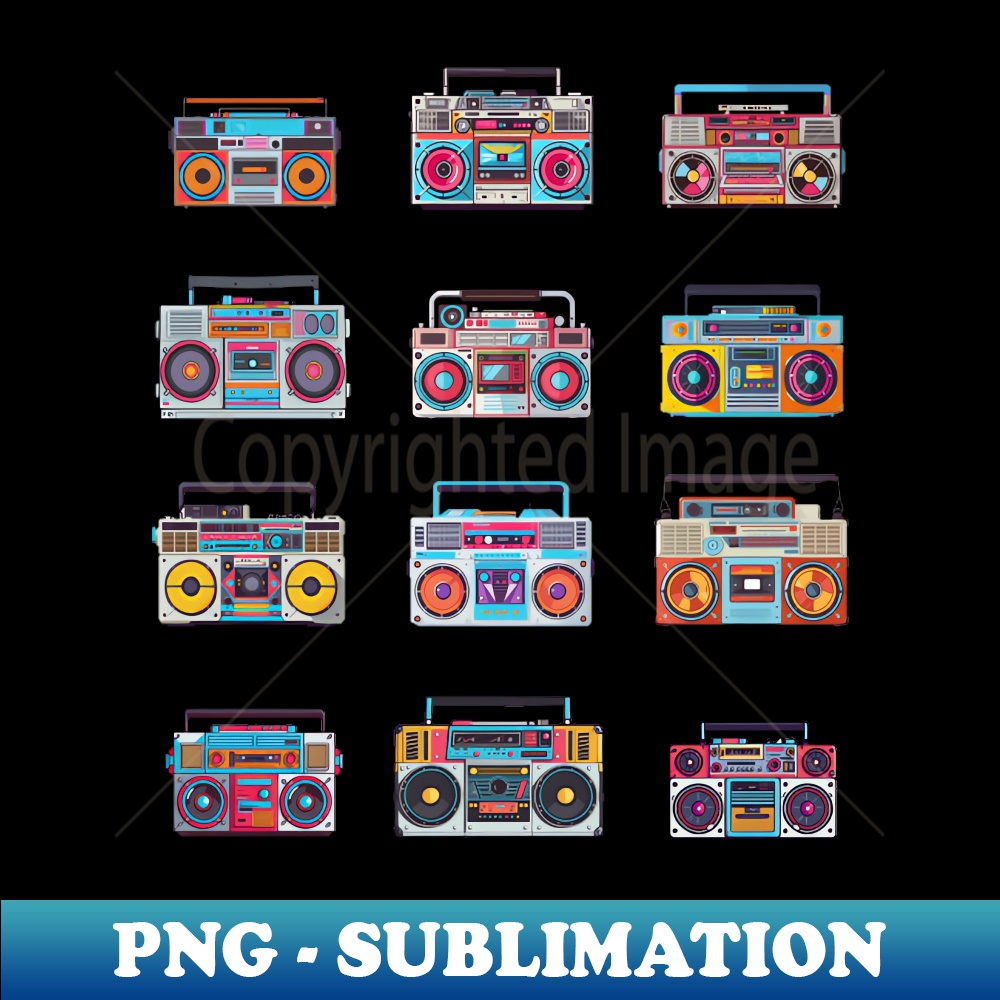 12 Colorful Boomboxes from the 1980s - Special Edition Subli - Inspire Uplift