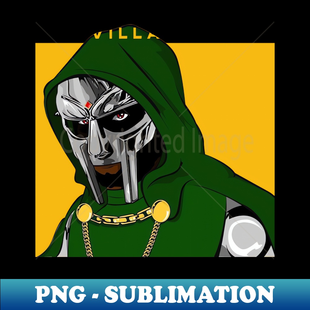 Mf Doom Rapper Legend - Unique Sublimation PNG Download - Ad - Inspire Uplift