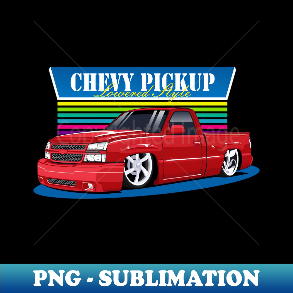 chevy truck lowered style - Instant PNG Sublimation Download | Inspire ...