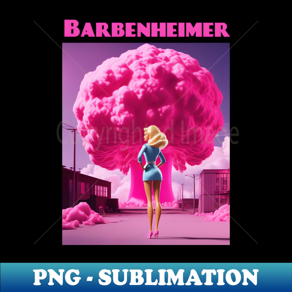 Barbie x Oppenheimer 2023 BARBENHEIMER - Decorative Sublima - Inspire ...