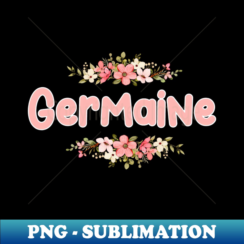 Flower Border Germaine Name Label - High-Quality PNG Sublima | Inspire ...