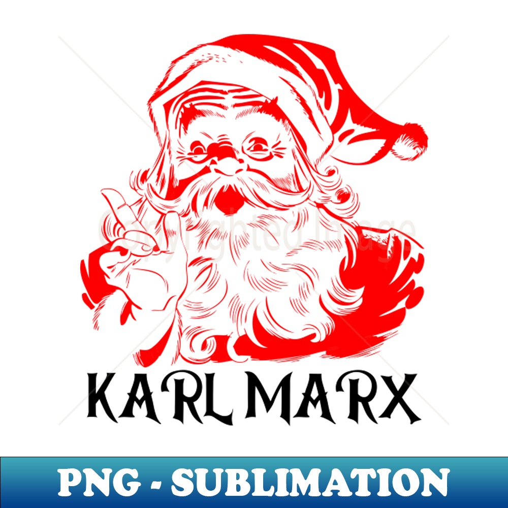 Santa Karl Marx - Unique Sublimation PNG Download - Revoluti | Inspire ...