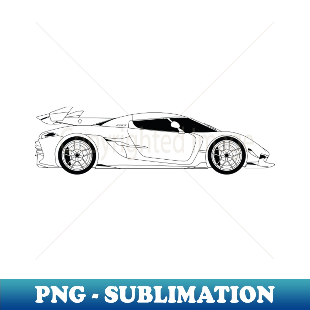 Jesko Attack Black Outline - Professional Sublimation Digita | Inspire ...