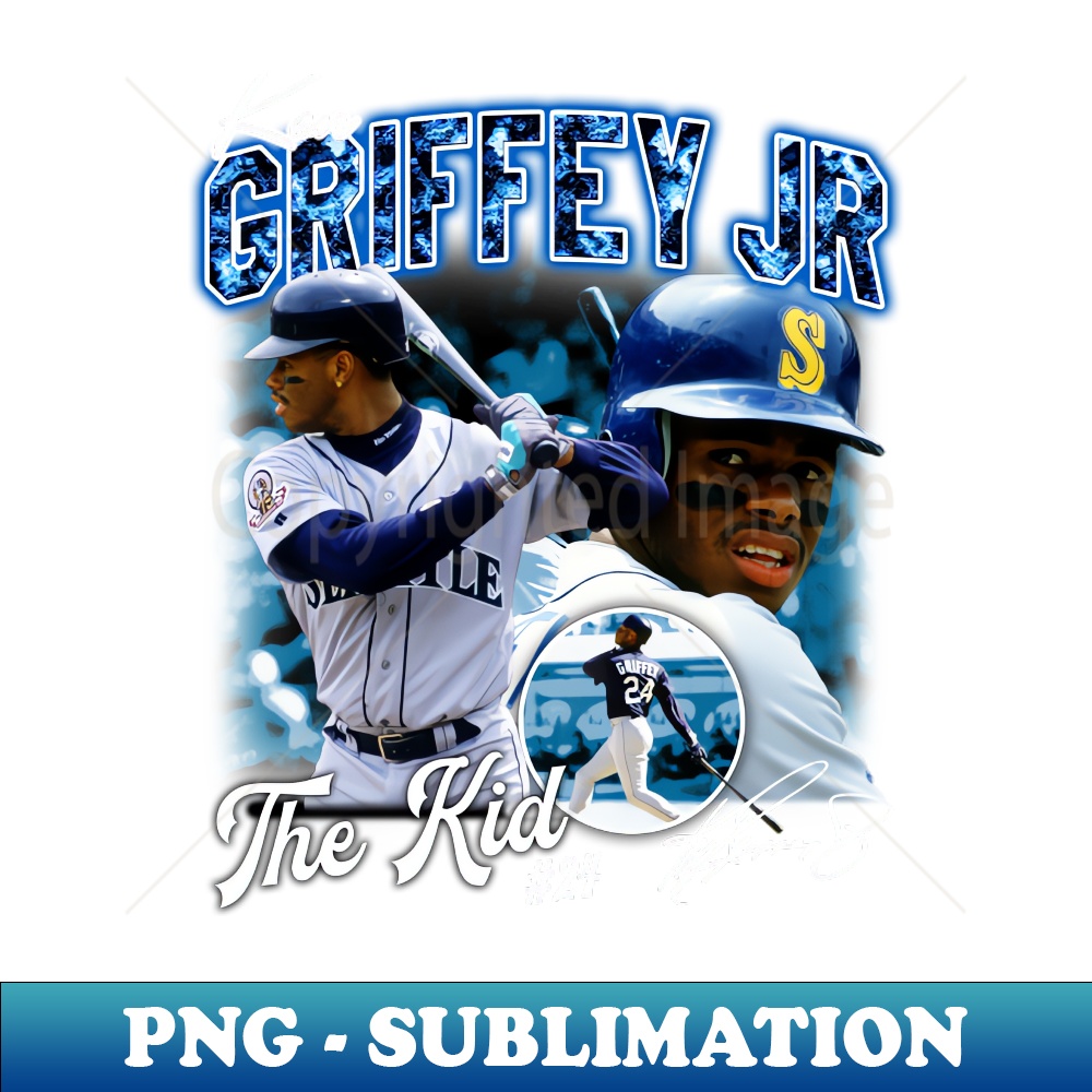 Ken Griffey Jr The Kid Basketball Legend Signature Vintage R | Inspire ...
