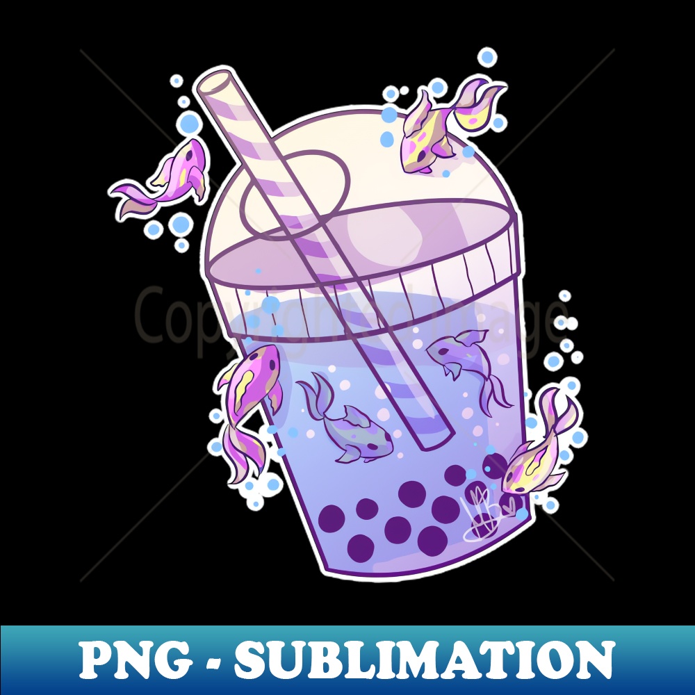 Boba Tea Fish - Special Edition Sublimation PNG File - Bold | Inspire ...