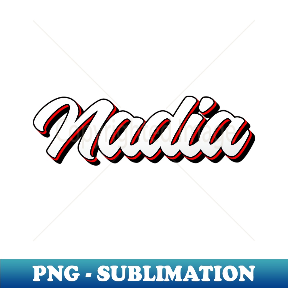 Nadia name - cool 70s retro font - Exclusive Sublimation Dig | Inspire ...