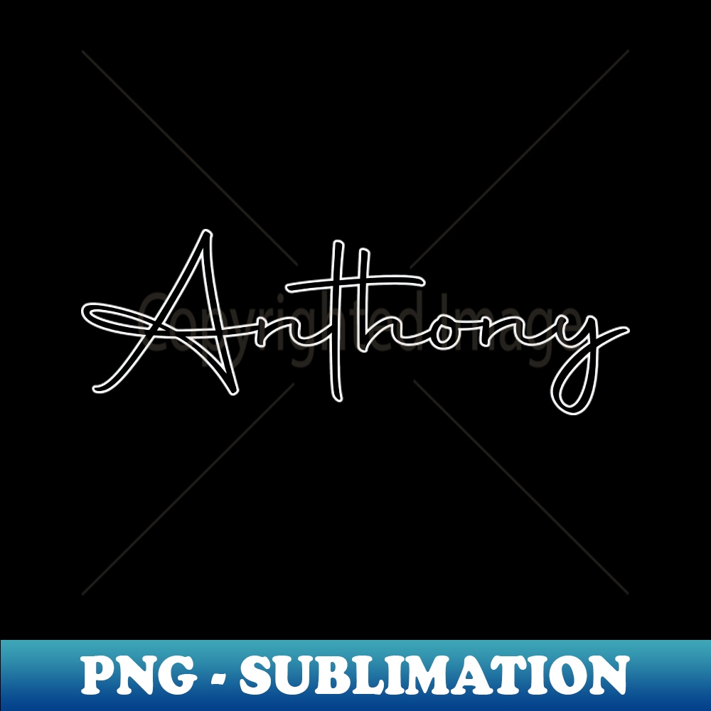 Autography Anthony Name Label - Professional Sublimation Dig | Inspire ...