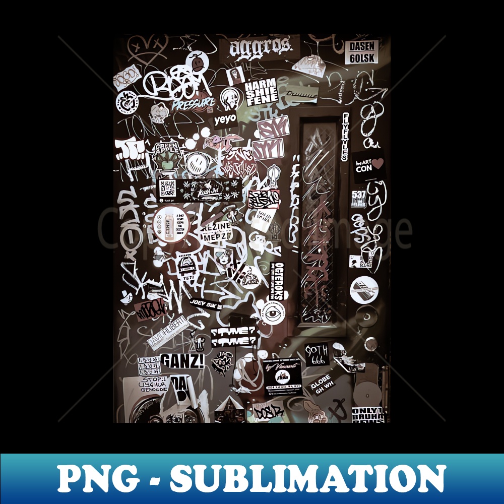 Graffiti Tag Sticker NYC - Sublimation-Ready PNG File - Perf | Inspire ...