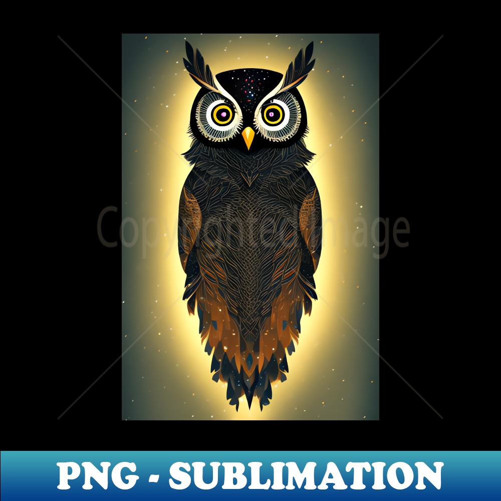 Beautiful magical owl - Retro PNG Sublimation Digital Downlo | Inspire ...