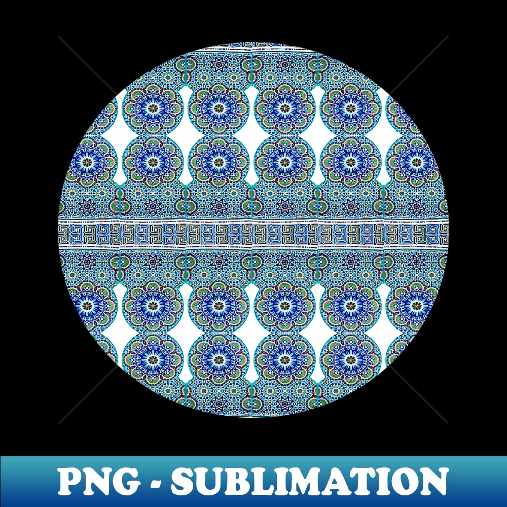 Persian and Royale Blue Moroccan Pattern Decorative Border - | Inspire ...