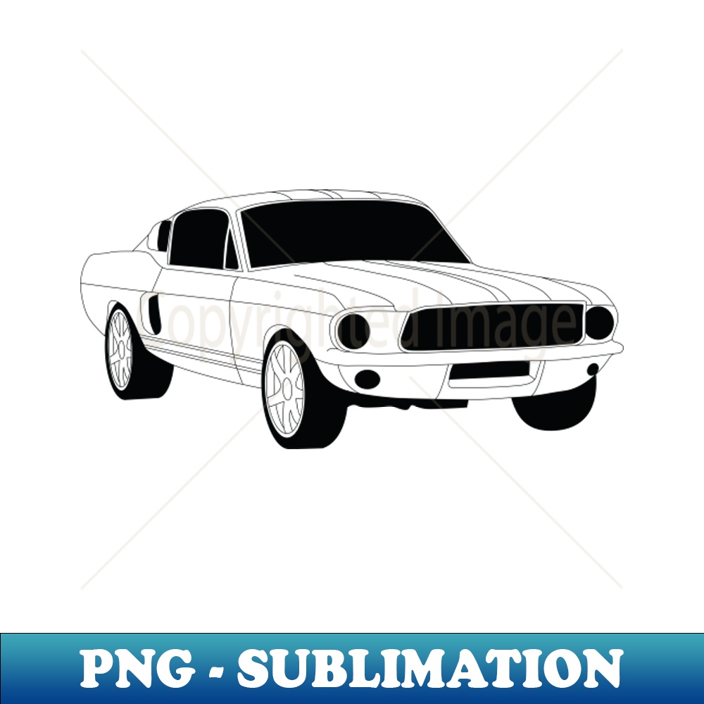 FF Ford Mustang Black Outline - Special Edition Sublimation | Inspire ...