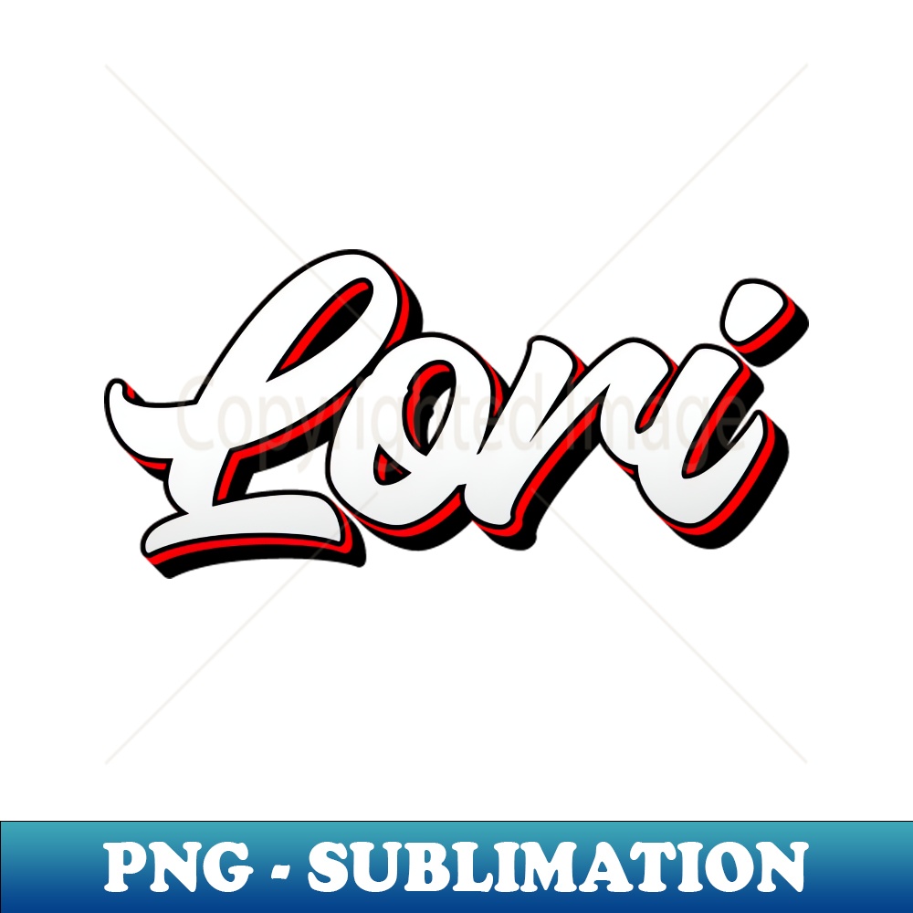 Lori name - cool 70s retro font - Elegant Sublimation PNG Do | Inspire ...