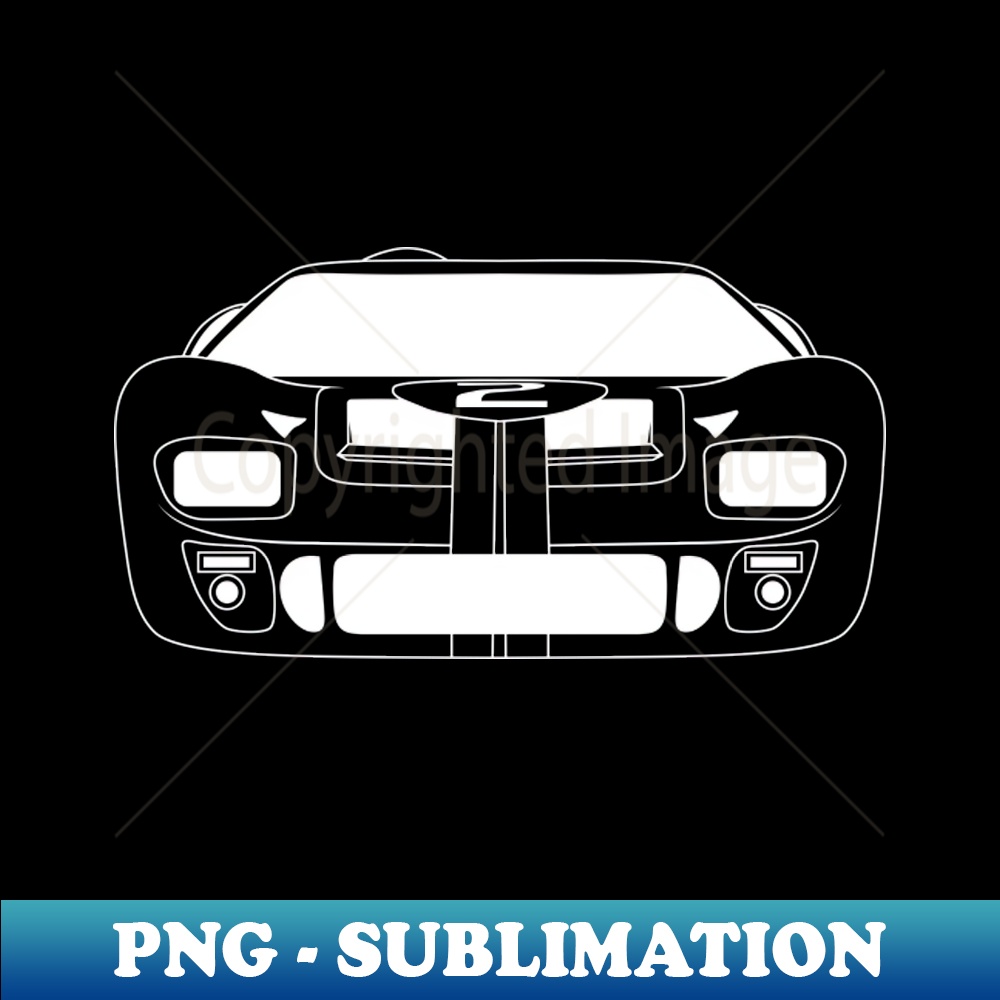 Ford GT40 White Outline - Stylish Sublimation Digital Downlo | Inspire ...
