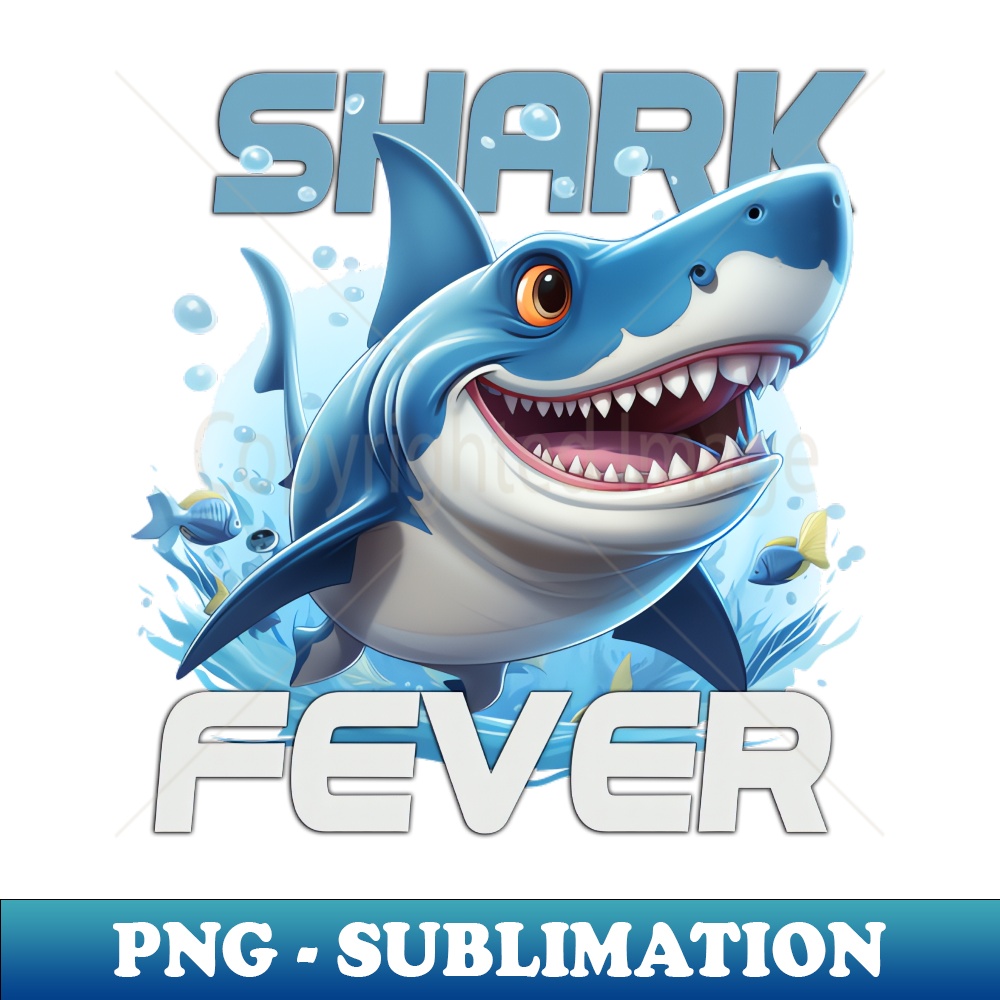 Shark Fever Splash Tee - Signature Sublimation PNG File - Tr | Inspire ...
