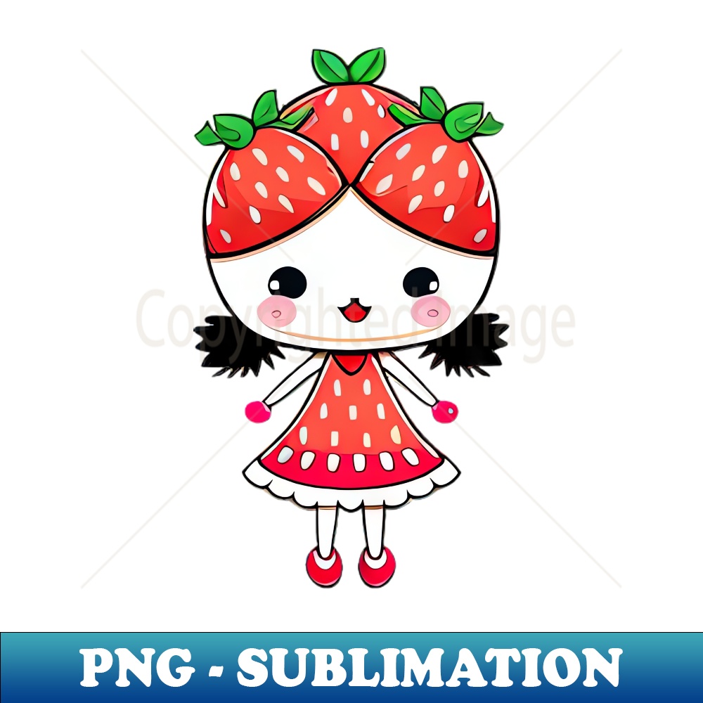 Strawberry Girl Vintage Sublimation Png Download Create Inspire