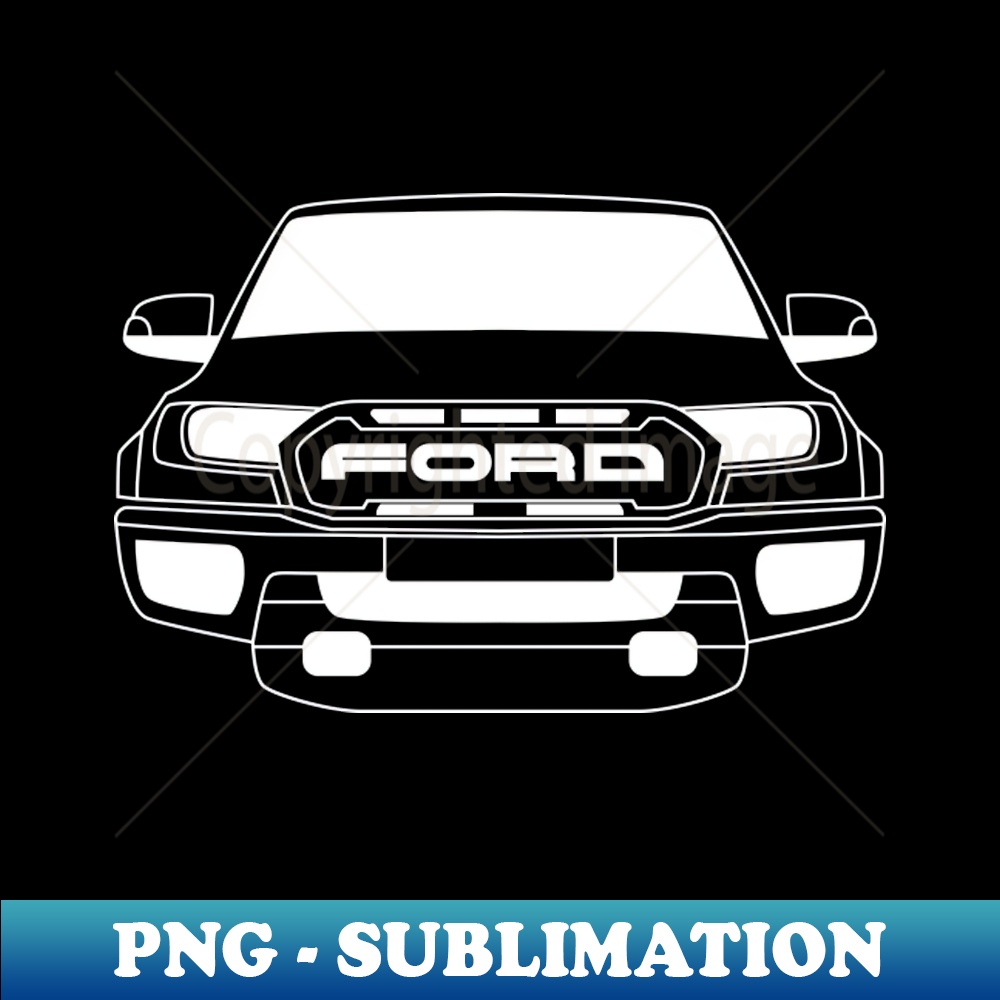 Ford Ranger Raptor White Outline - Stylish Sublimation Digit | Inspire ...