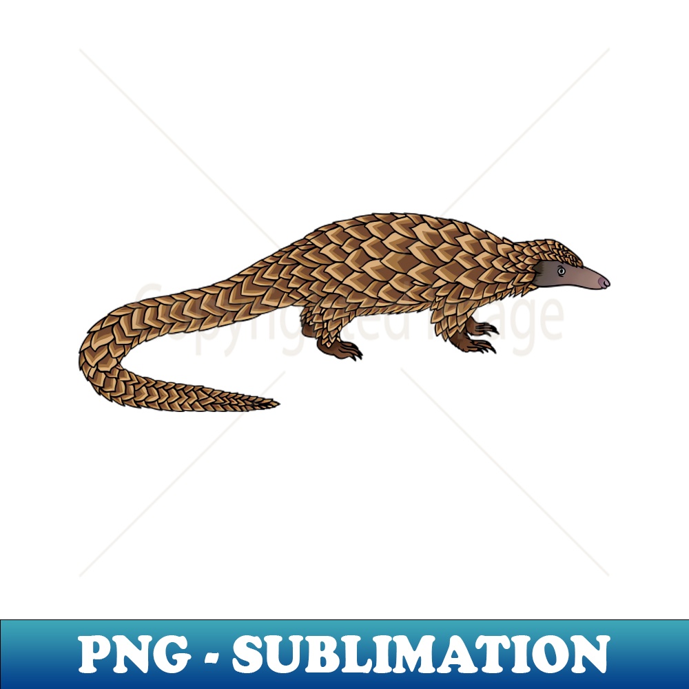 Long-tailed pangolin cartoon illustration - Signature Sublim - Inspire ...
