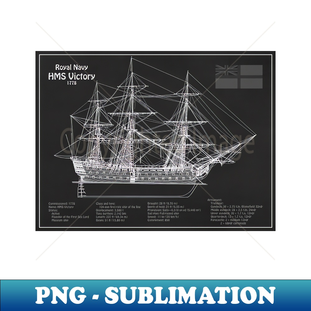 HMS Victory ship plans 18th century Lord Nelson ship - PD - - Inspire ...