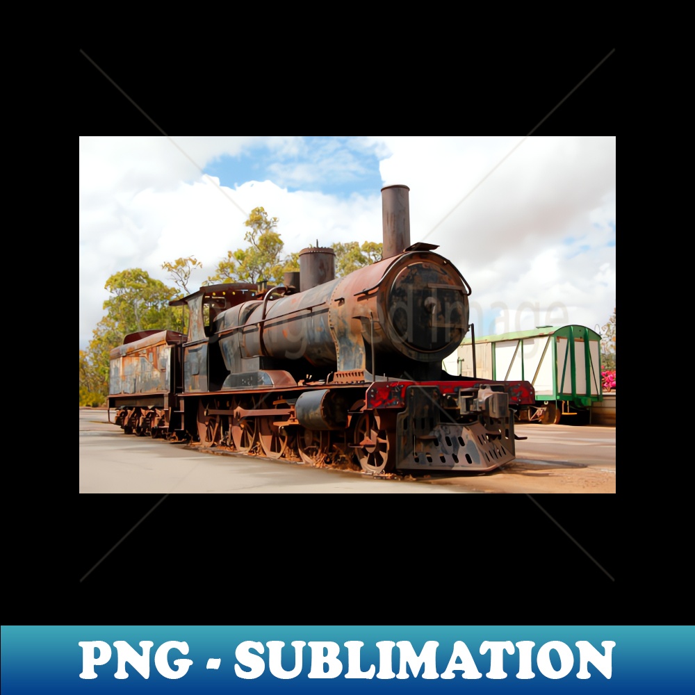 Rusting Steam Train - Exclusive Sublimation Digital File - U | Inspire ...