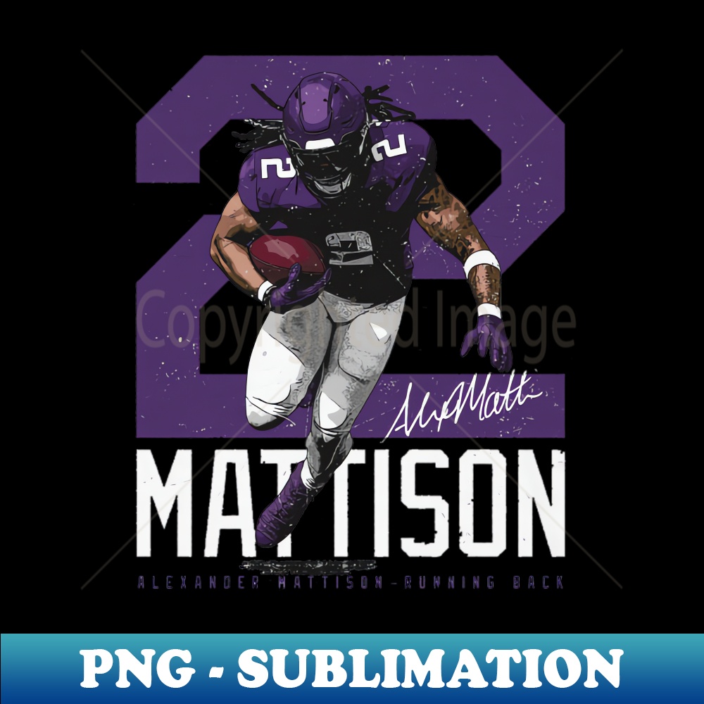 Alexander Mattison Minnesota Bold Number - Sublimation-Ready | Inspire ...