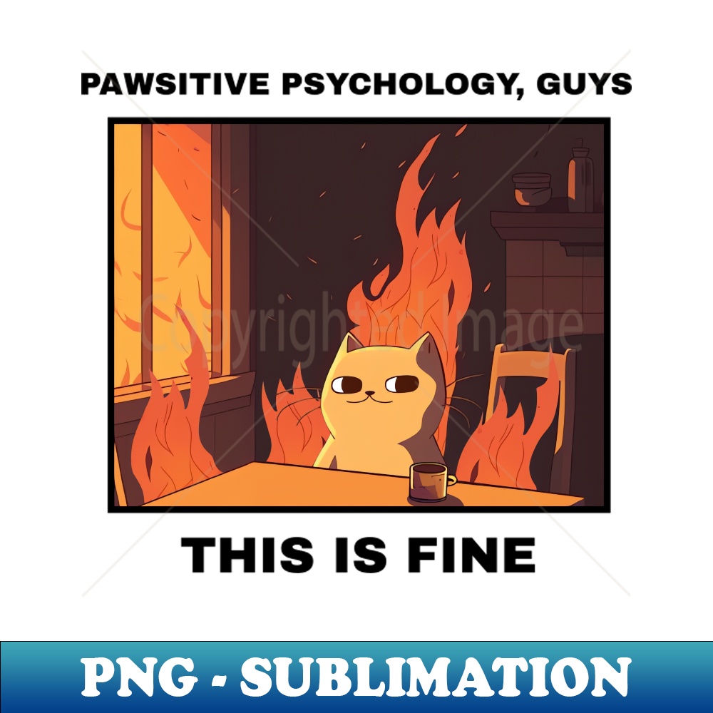 pawsitive psychology guys this is fine cat psychology meme - | Inspire ...