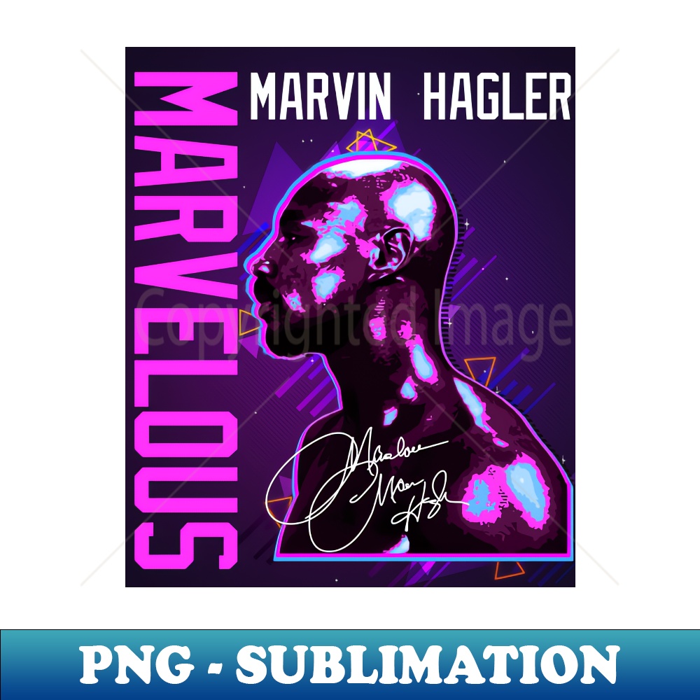 Marvelous Marvin Hagler Boxing Legend Signature Vintage Retr - Inspire ...