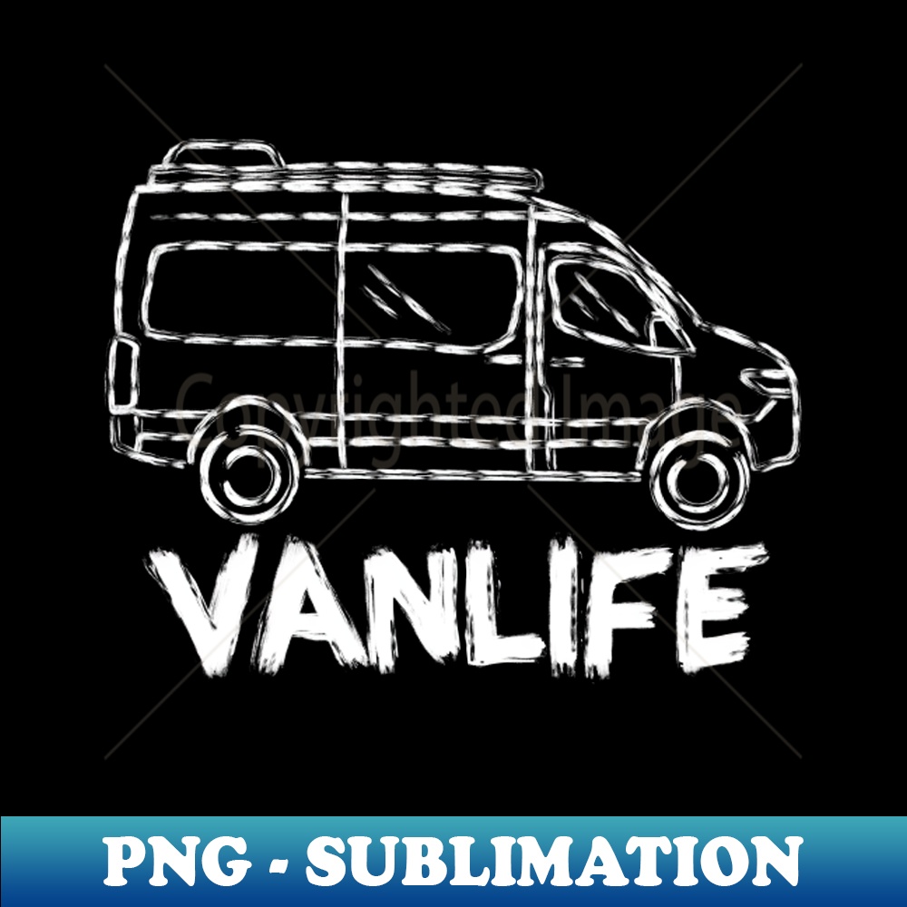 Brush art sprinter van - PNG Transparent Sublimation Design | Inspire ...