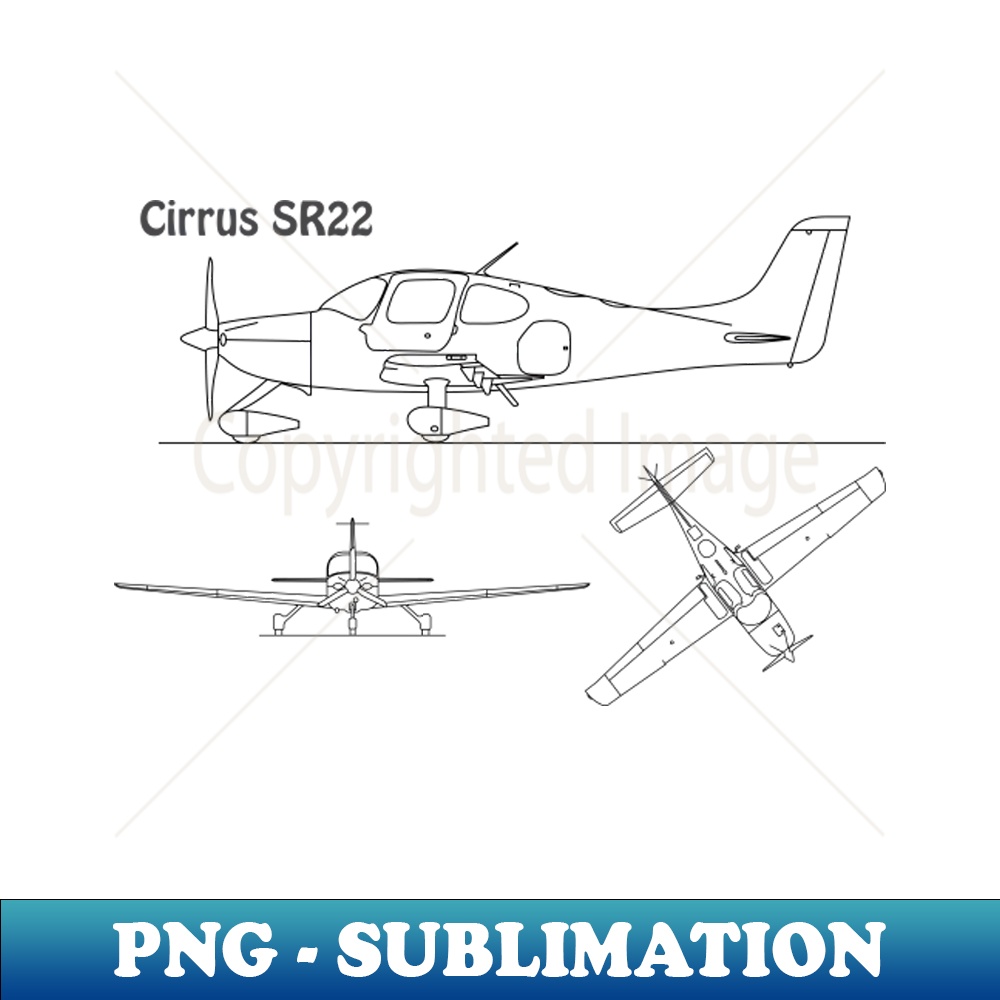 Cirrus SR22 - Airplane Blueprint - BPNG - PNG Transparent Su | Inspire ...