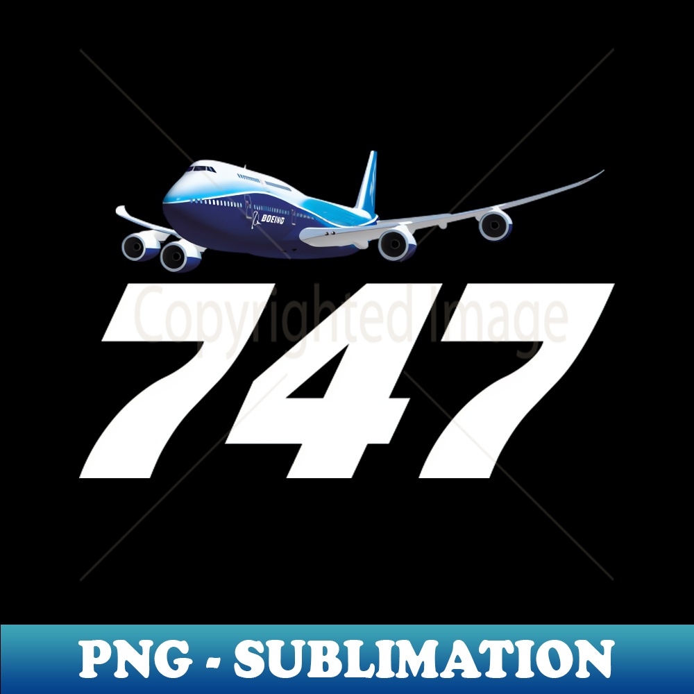 Boeing 747 - Instant PNG Sublimation Download - Capture Imag | Inspire ...