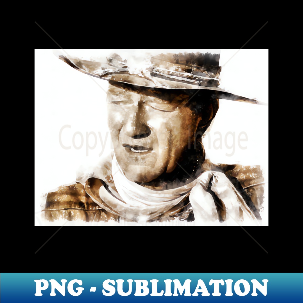 The portrait of John Wayne - Creative Sublimation PNG Downlo | Inspire Uplift