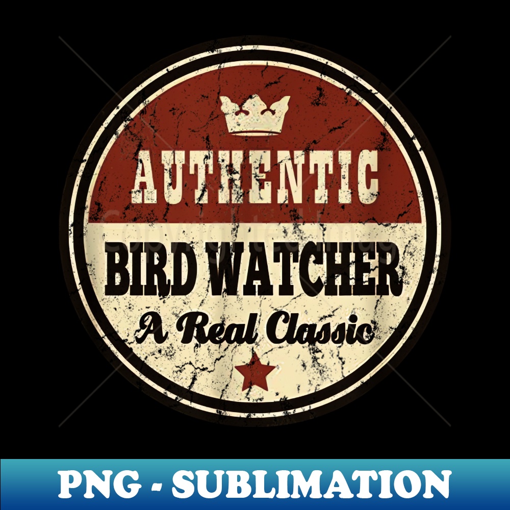 Vintage Bird Watcher - PNG Transparent Sublimation Design - | Inspire ...