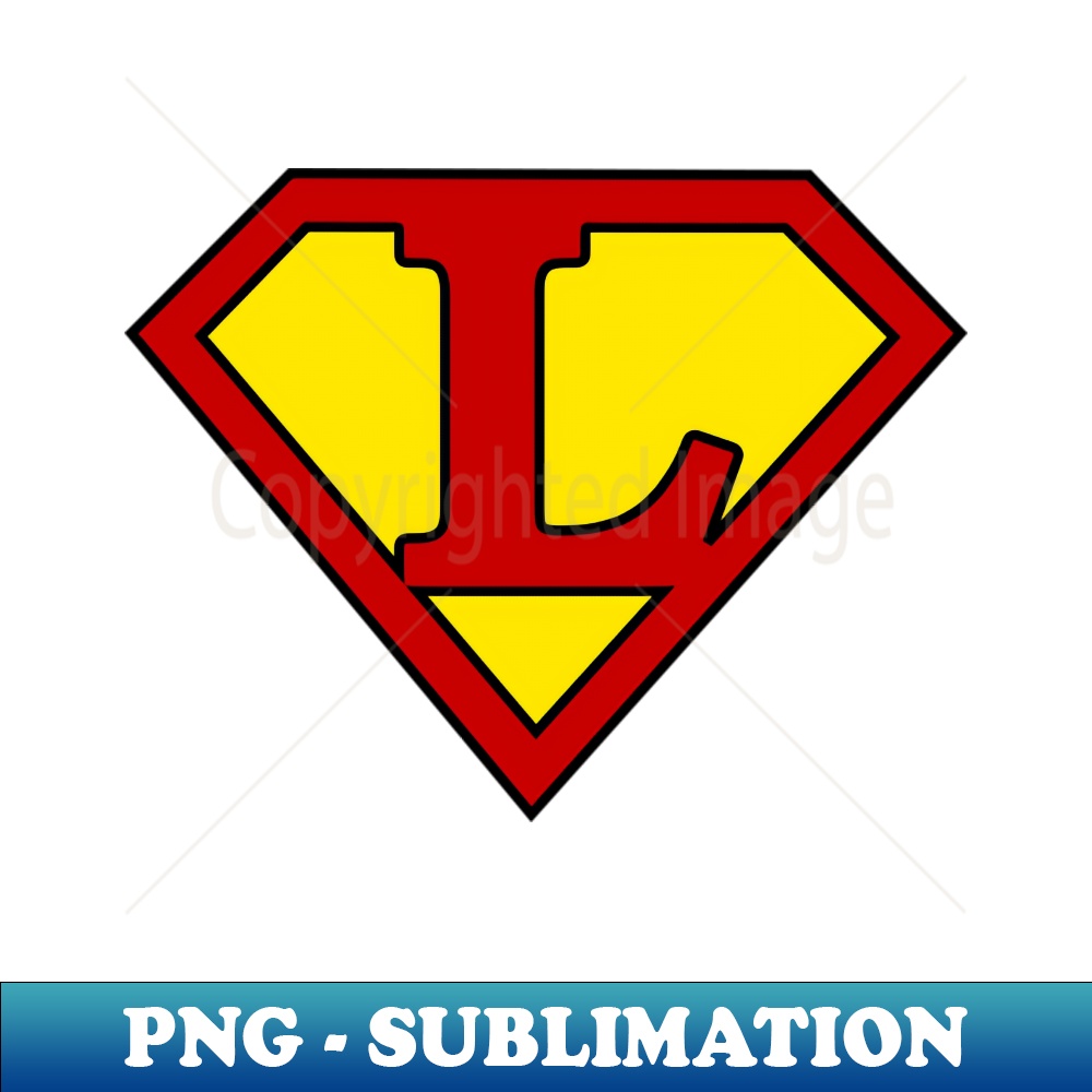 Superhero Symbol Letter L - Signature Sublimation PNG File - - Inspire ...