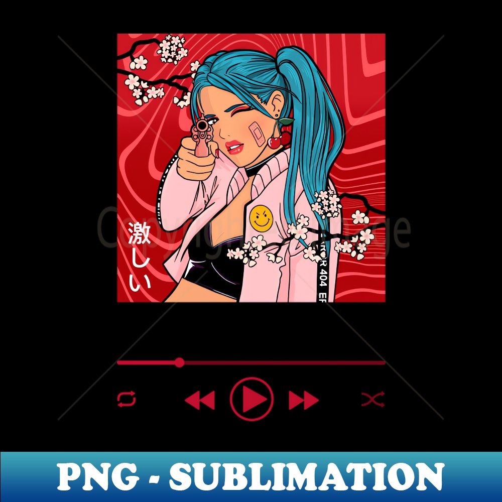 Dangerous Anime Girl - Creative Sublimation PNG Download - S - Inspire ...